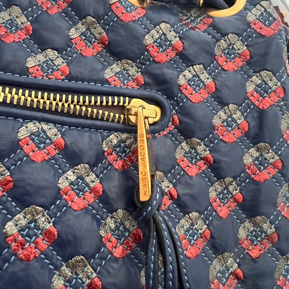 Marc Jacobs | Bags | Nwt Marc Jacobs Bluemetallic Quilted Leather ...